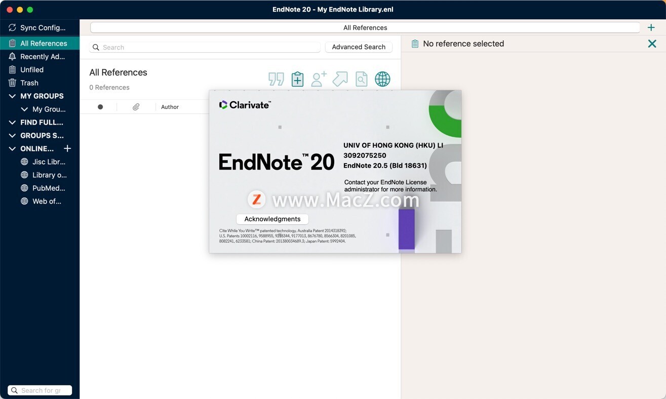 EndNote 20 for Mac(文献管理软件)20.5激活版--极客时间