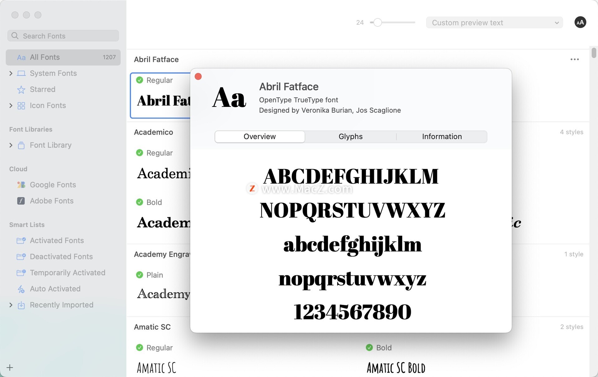 RightFont for Mac(mac字体管理工具)--极客时间