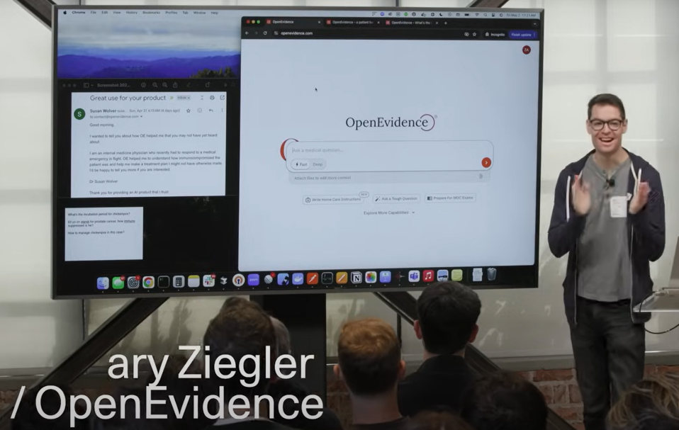 14｜Open Evidence · Zachary Ziegler：用AI汇聚医生群体智慧-红杉资本 AI Ascent 2025 峰会精华 ...