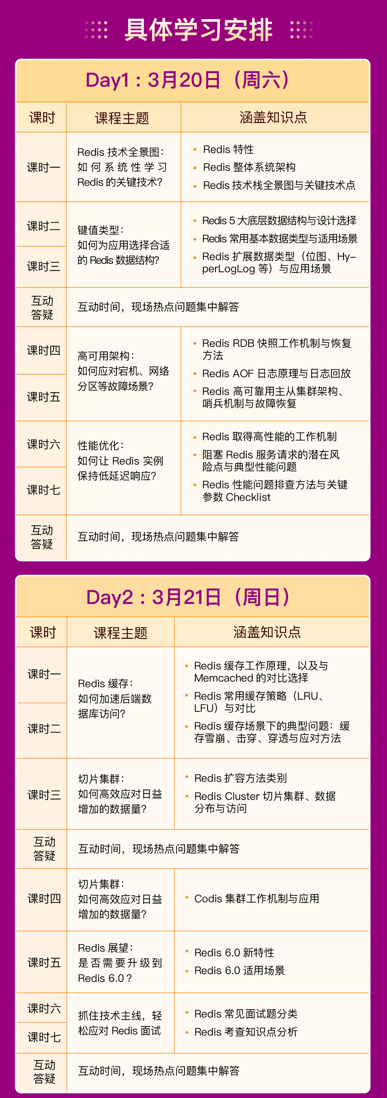 蒋德钧的redis集训班redis缓存集群分布式数据库键值数据库 极客时间